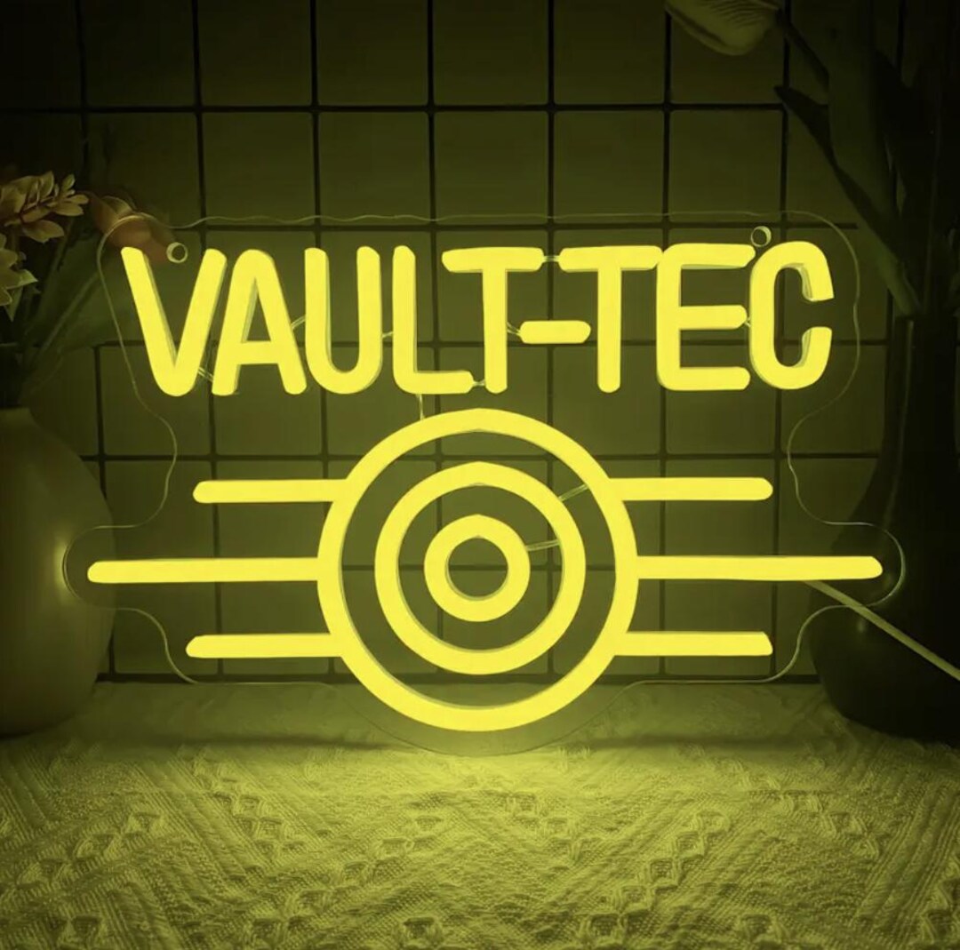 Fallout Vault-tec Logo Neon LED Light Sign Perfect for Room Deco and a ...