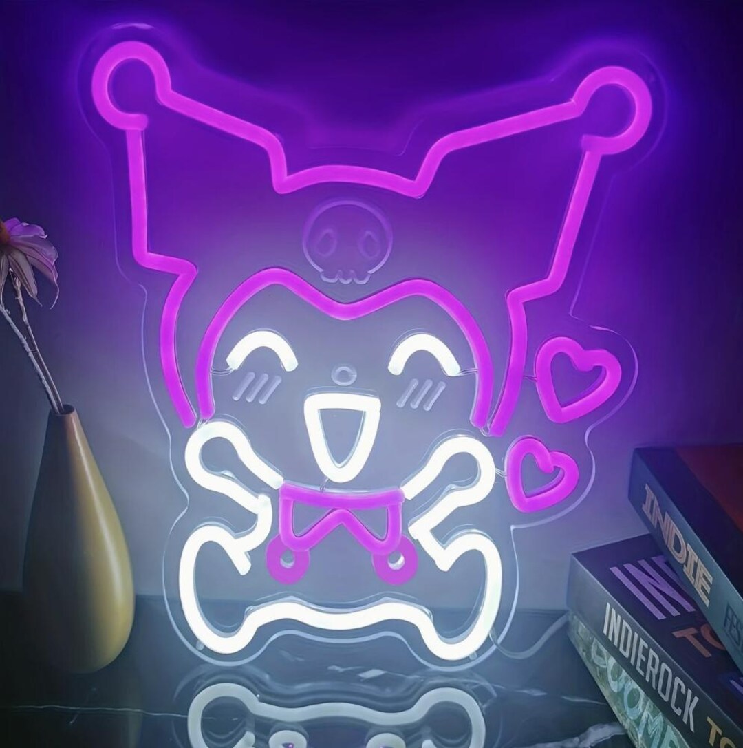 Sanrio Kuromi LED Neon, Licensed Anime Wall Decoration LED Light Sign ...
