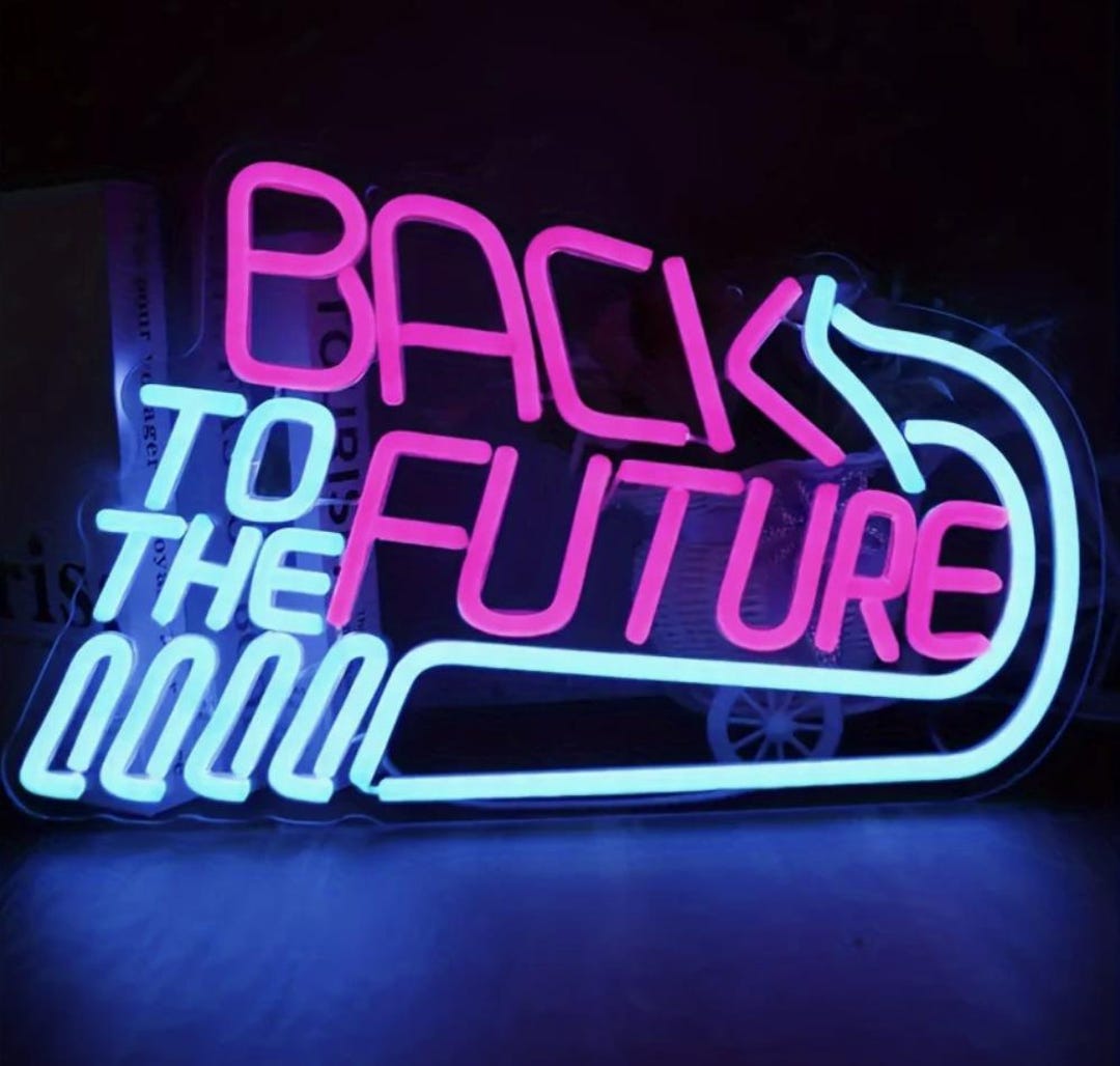 Back to the Future Neon LED Light Sign Perfect for Room Deco and a ...