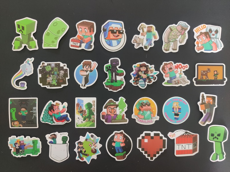 Minecraft Stickers and Decals! - Etsy