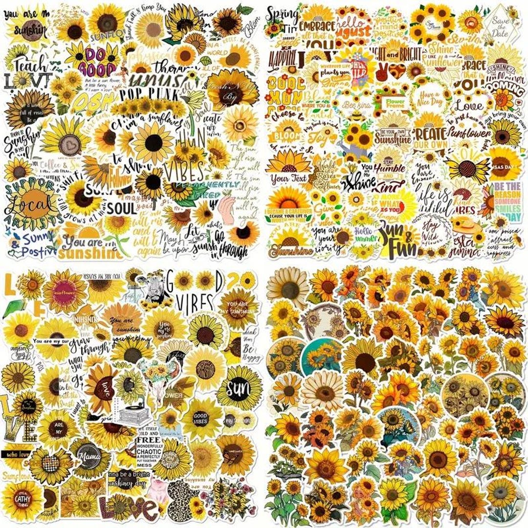 Sunflower Themed Stickers 10 Pack Funny Sticker Funny Meme Decal for ...