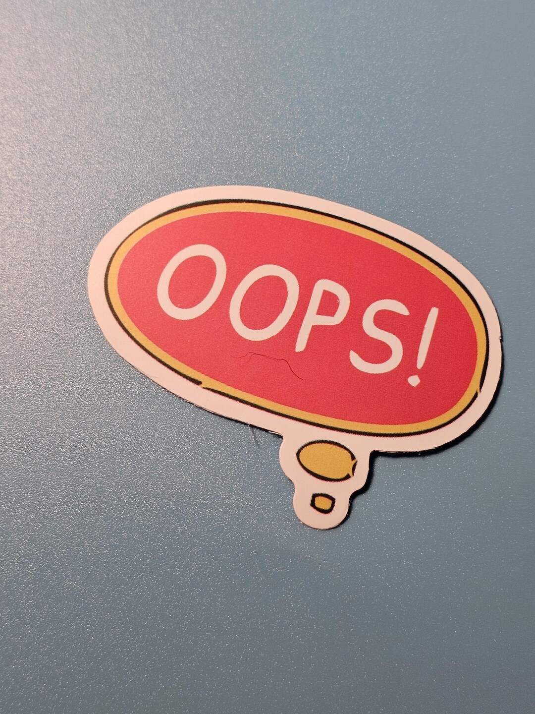 Oops Funny Sticker Funny Meme Decal for Water Bottles, Cars, Laptops ...