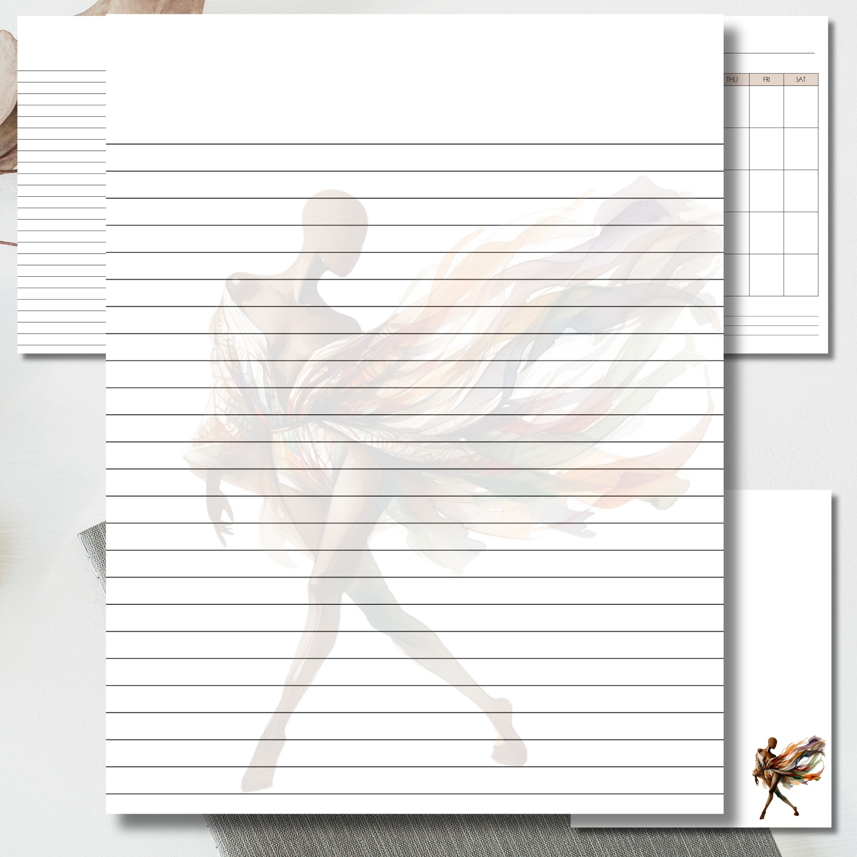 Daily Printable Desk Sheets 5 Single Page Daily Desk Planner Planner ...