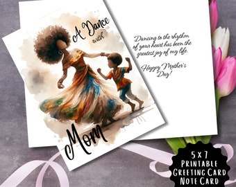 Black Mom Magic: 5 African American Mother's Day | Printable Card ...