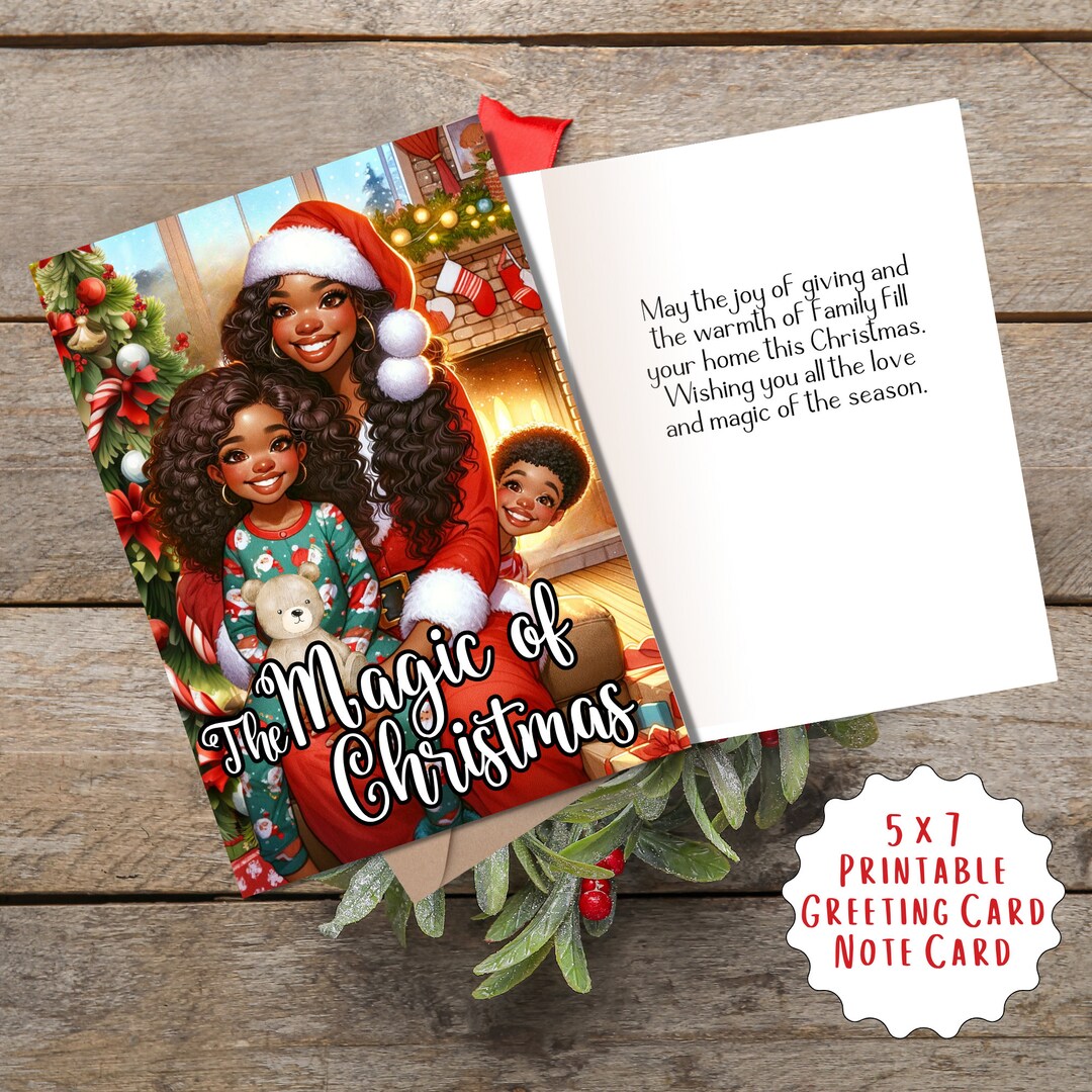 Magic of Christmas Card: Printable Greeting Card (digital Download) - Etsy