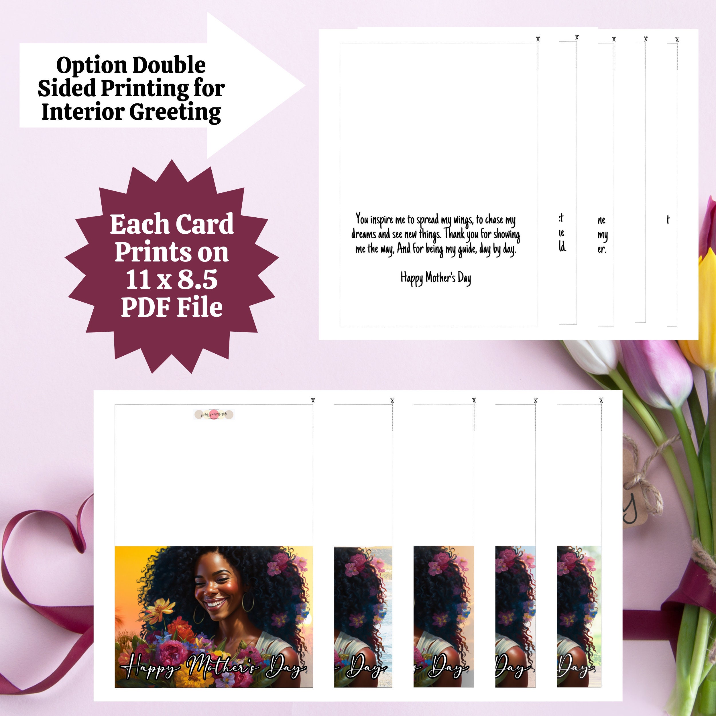 Black Mom Magic: 5 Hi-quality Design African American Mother's Day ...