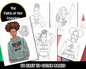 Praying Black Children Vol 2 Coloring Pages - Etsy