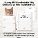Cute Kitty Cat Stationery Bundle Set for Print and Digital Use | 15 ...