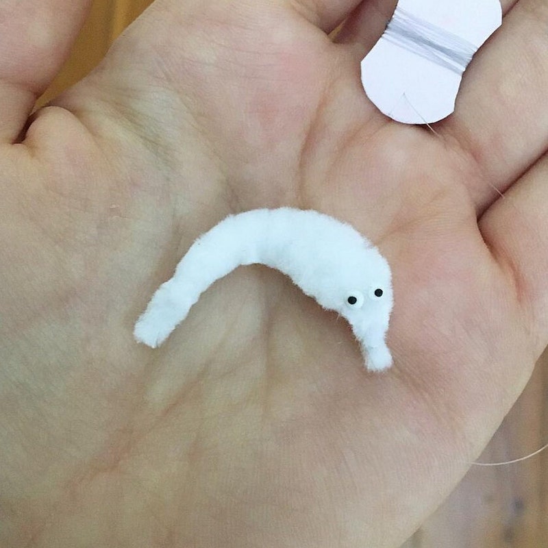 Fuzzy Worm Toys - Etsy