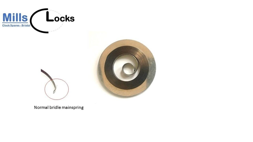WESTCLOX DAX Clock Mainspring 3.35 Mm X 0.23 Mm X 545 Mm X 18 Mm SA59 ...