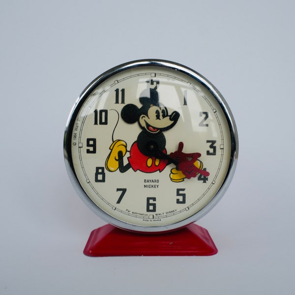 Vintage Mickey Mouse Alarm Clock - Etsy
