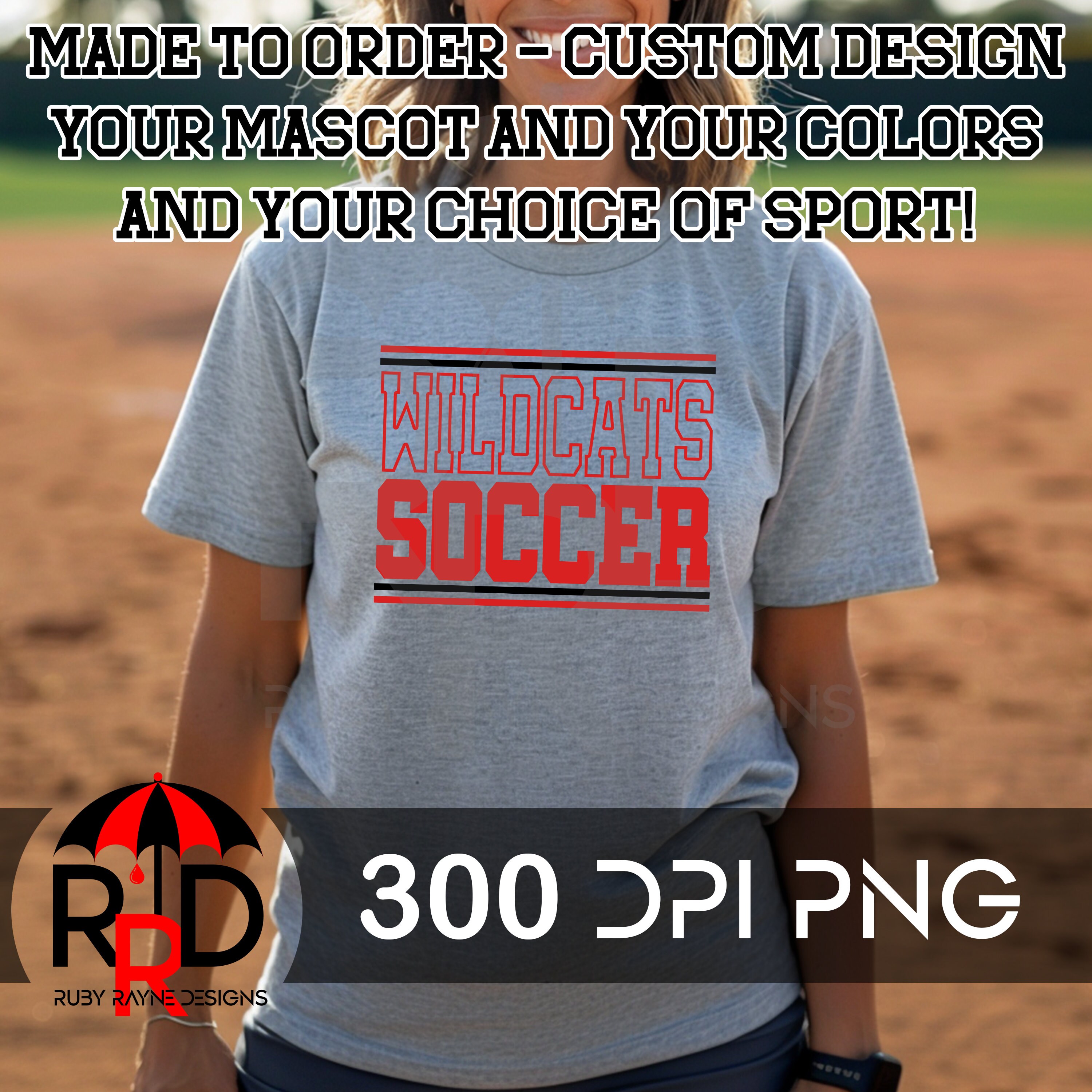 Inside Out Custom Two Line Mascot Made to Order PNG for Sublimation and ...