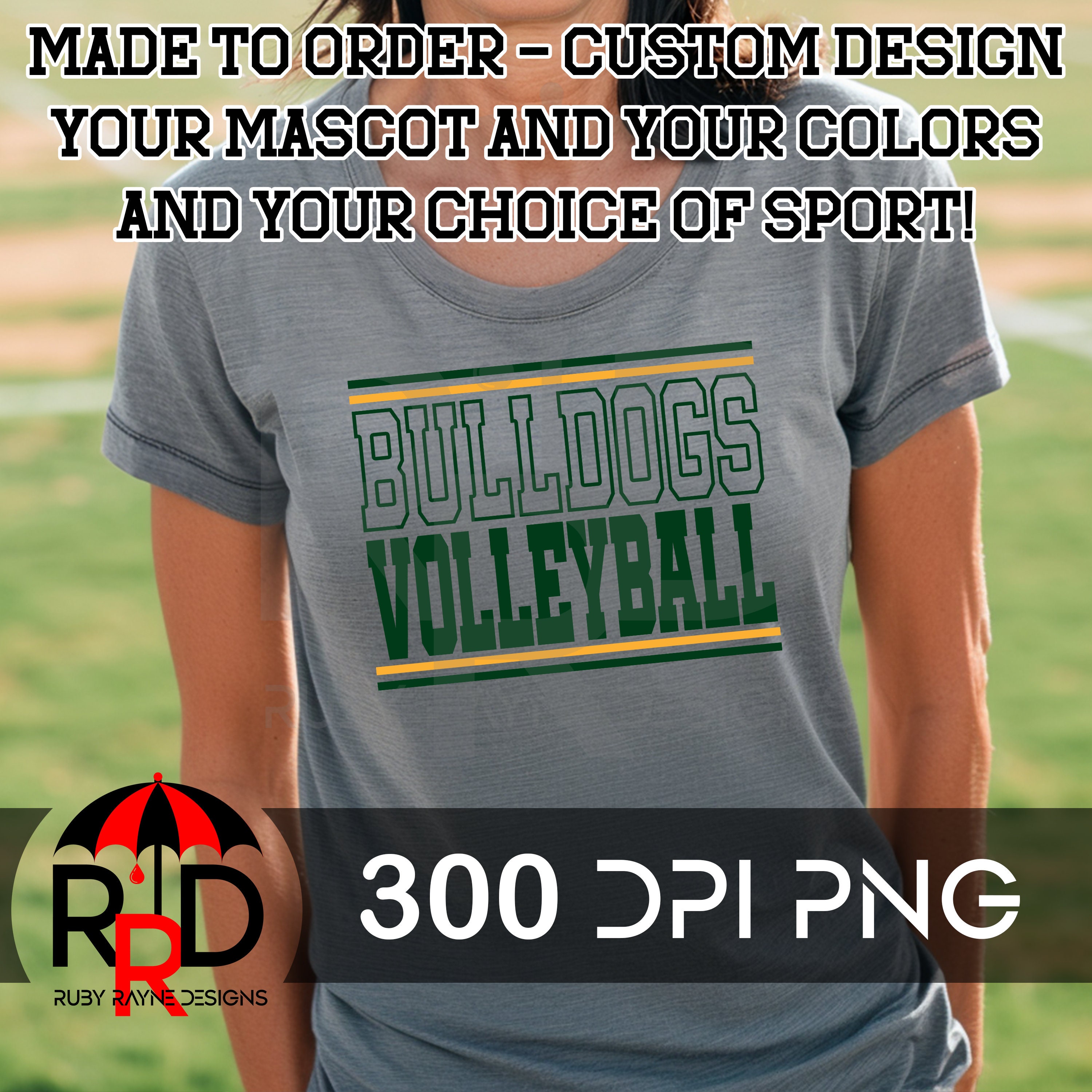 Inside Out Custom Two Line Mascot Made to Order PNG for Sublimation and ...