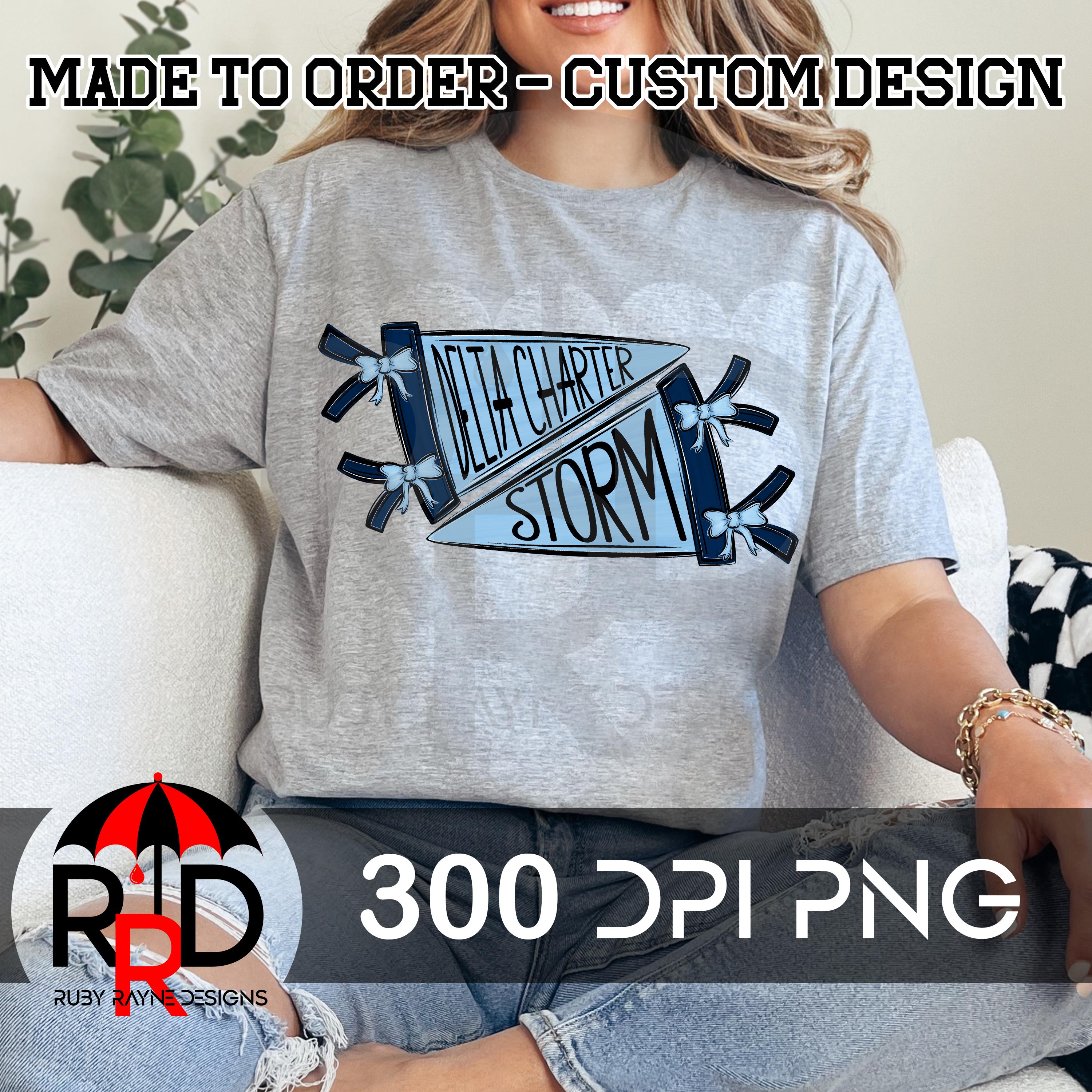 Dual Bows and Pennant Flag Design Made to Order PNG for Sublimation and ...