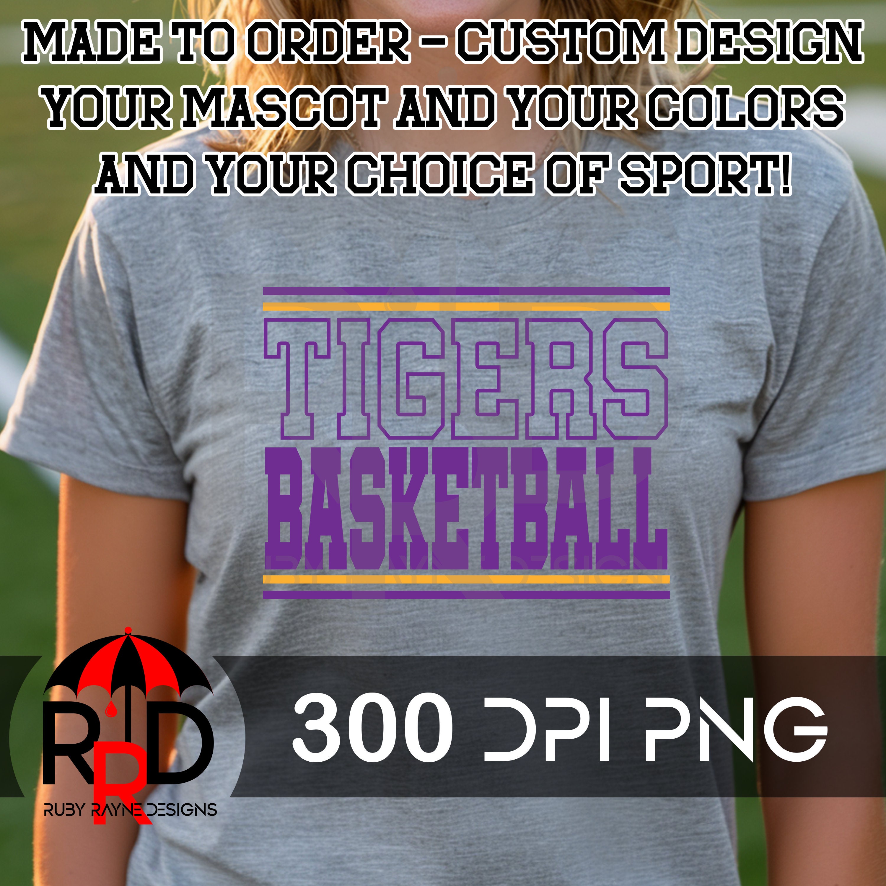 Inside Out Custom Two Line Mascot Made to Order PNG for Sublimation and ...