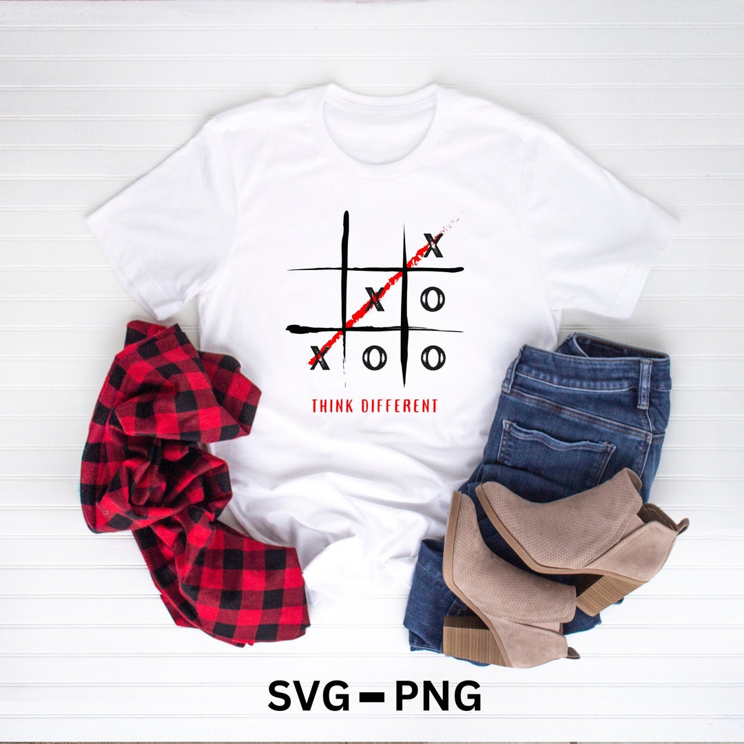 Think Different Tic Tac Toe SVG PNG Cut File Cricut File Motivation ...