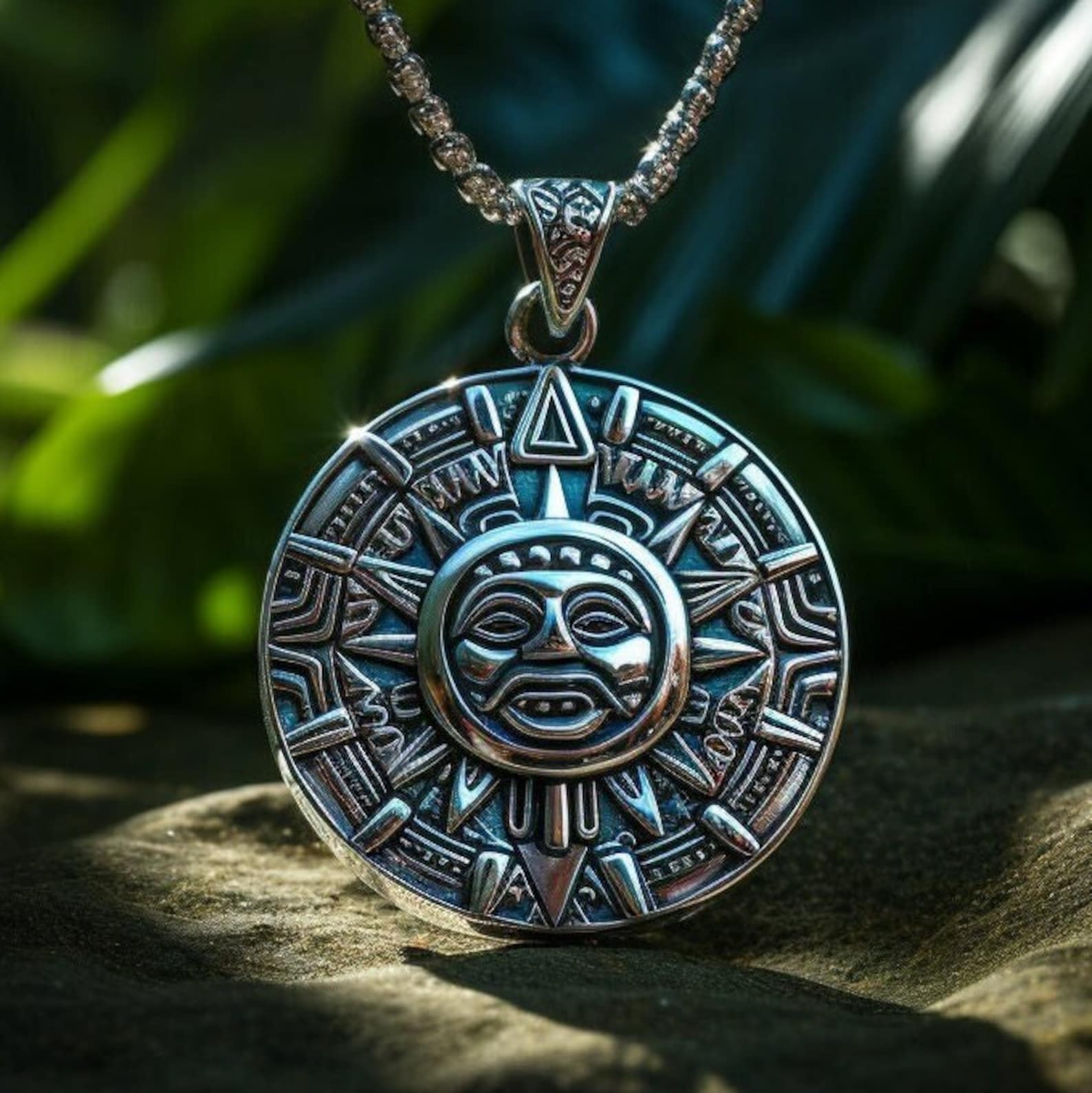 Taino Necklace, Pure Silver Puerto Rico Necklace, Handcrafted Design ...