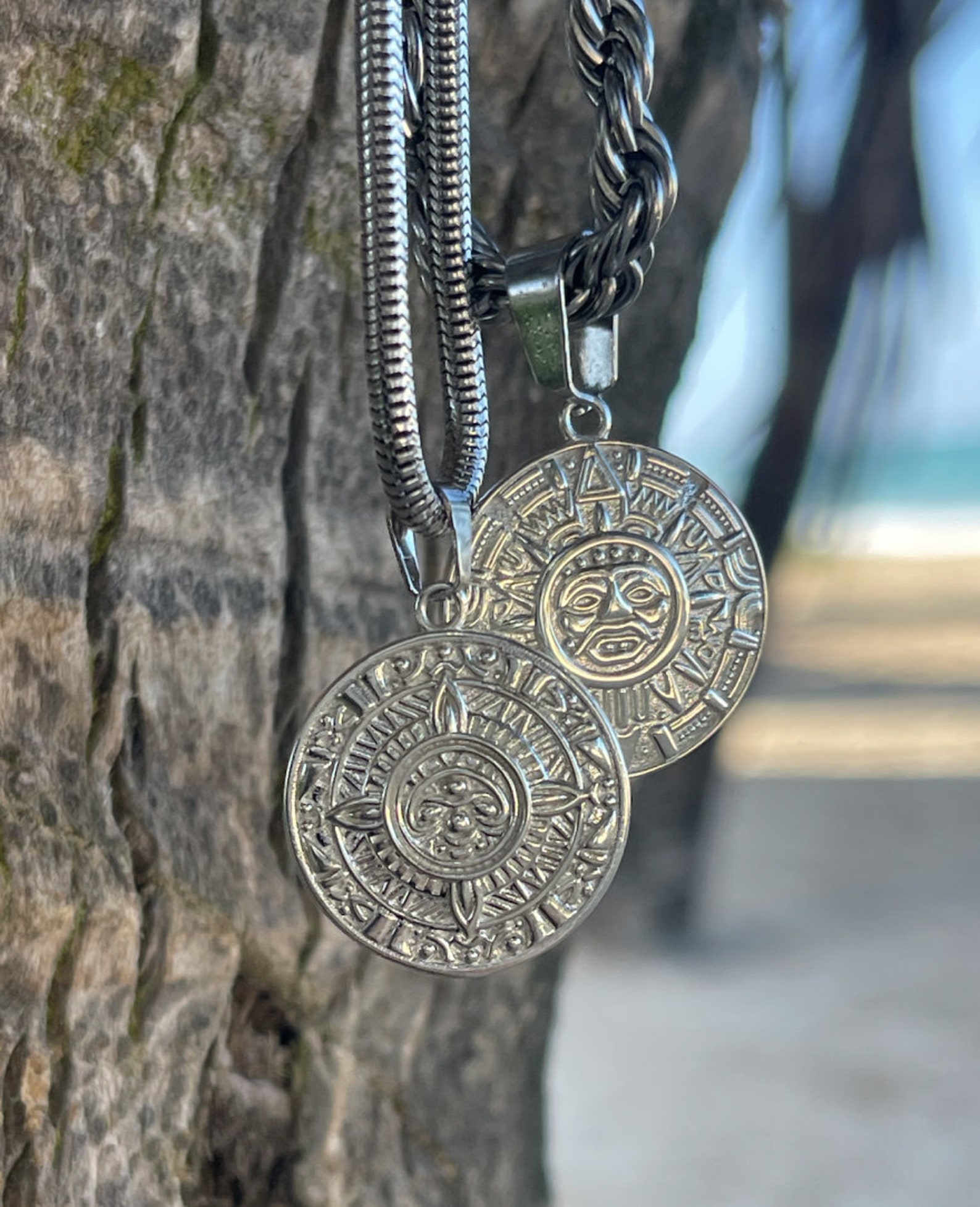 Taino Necklace, Pure Silver Puerto Rico Necklace, Handcrafted Design ...