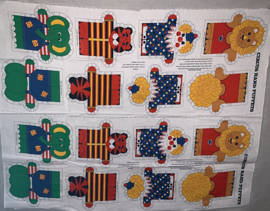 Vintage Cut and Sew Puppets and Small Stuffed Friends - Etsy