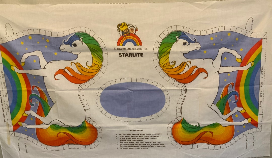 Rare Vintage Starlite Rainbow Bright Cut and Sew Rare - Etsy