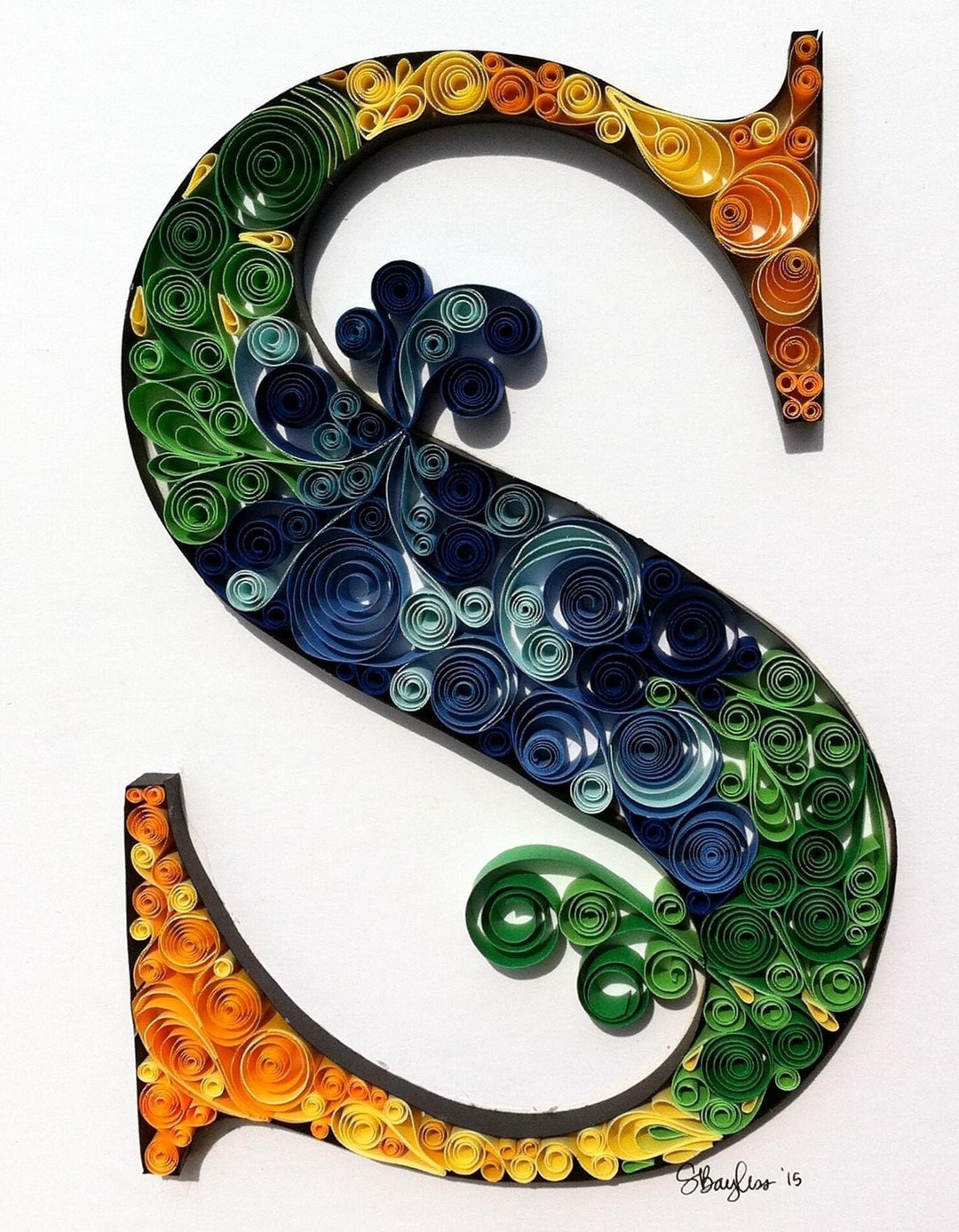 Paper Quilled Letter - Etsy