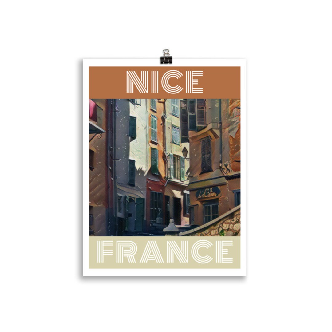 French Wall Art | Nice Art Print | Nice France Art | Travel Wall Art ...