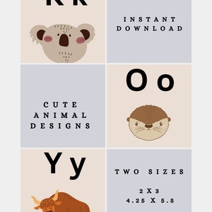 Animal ABC Cards Printable | Alphabet Cards | Animal Flashcards ...