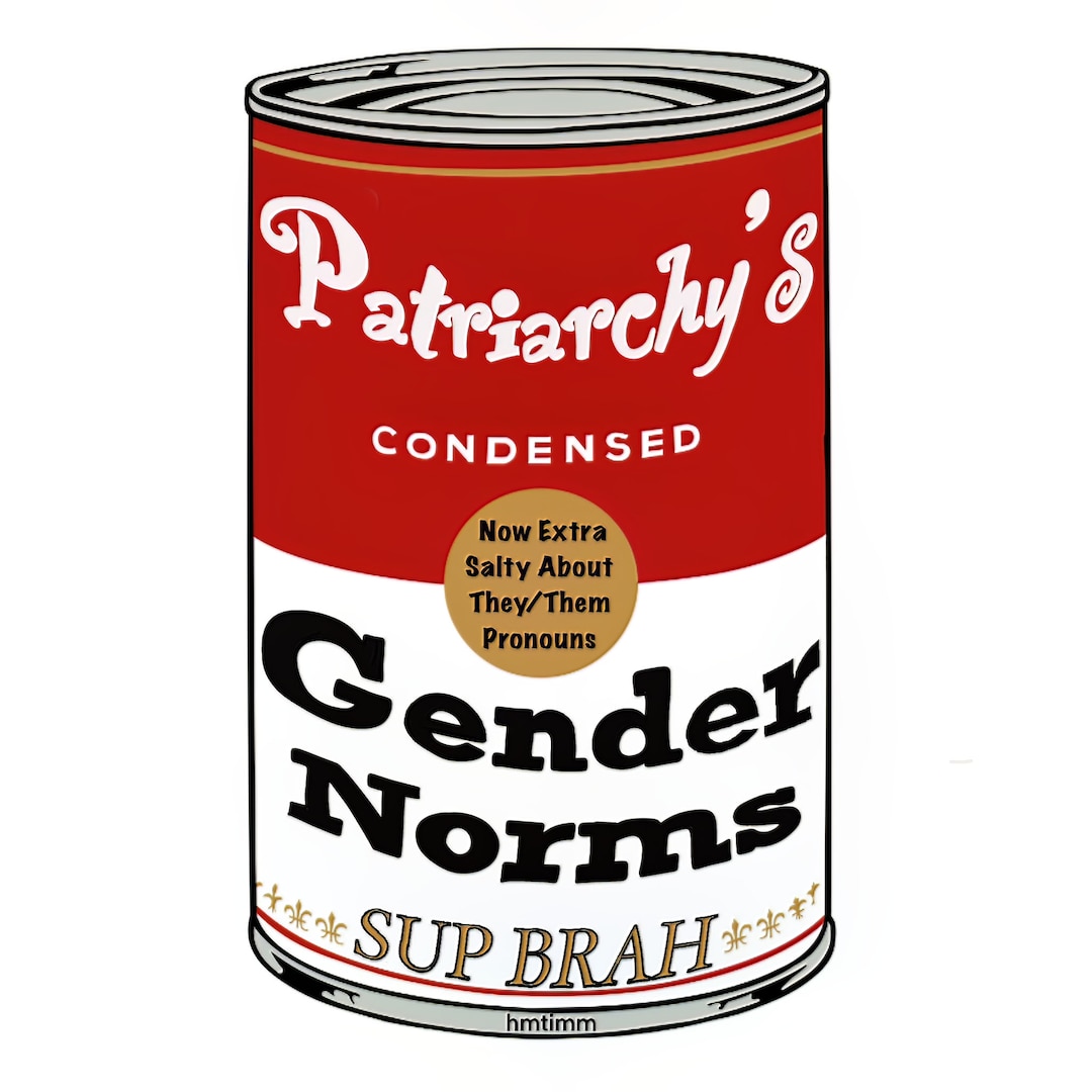 Queer Pop Art, Non-binary Pop Art Print Pop Art the Patriarchy Funny Art Bye Bye Gender Norms ...