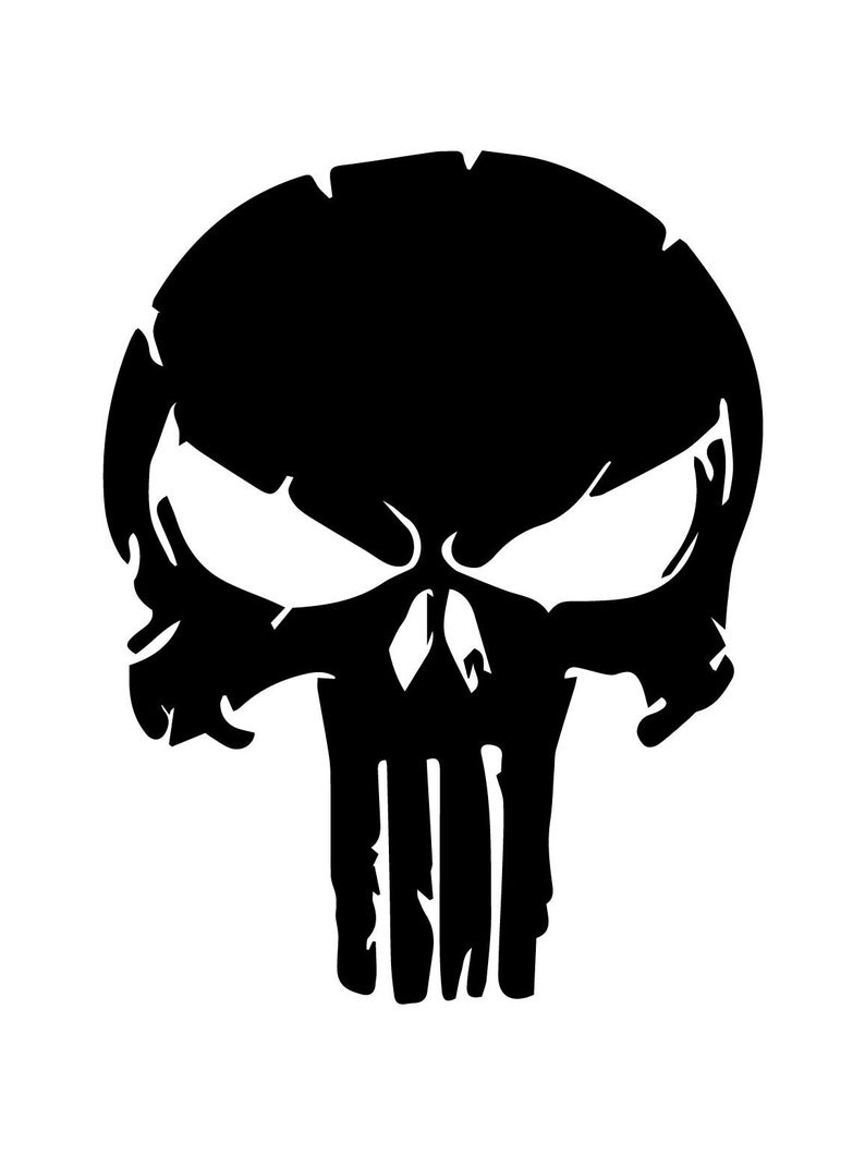Punisher Skull Svg Bundle Punisher SVG Silhouette Skull - Etsy