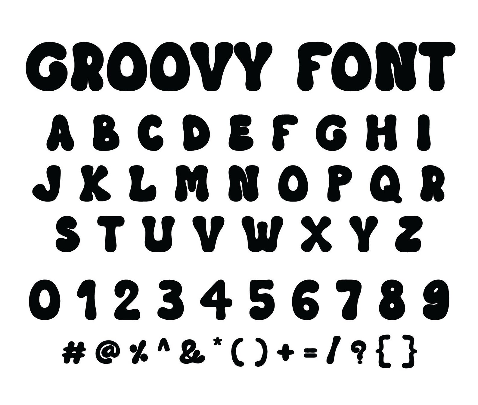 Groovy Font SVG Groovy Alphabet Svg Retro Font Groovy Font - Etsy