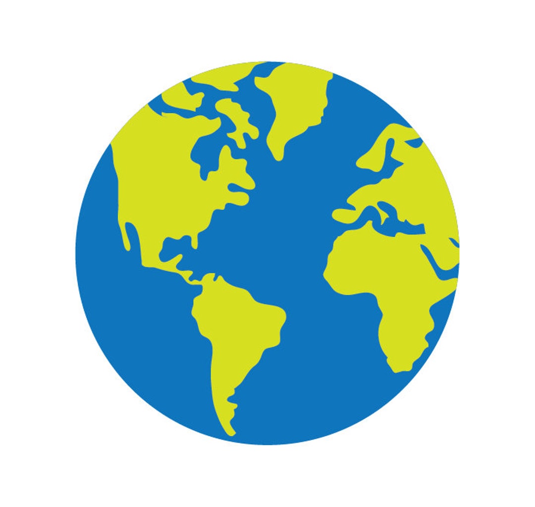 Erde svg Erde Clipart Globus svg digitaler Download Welt - Etsy.de