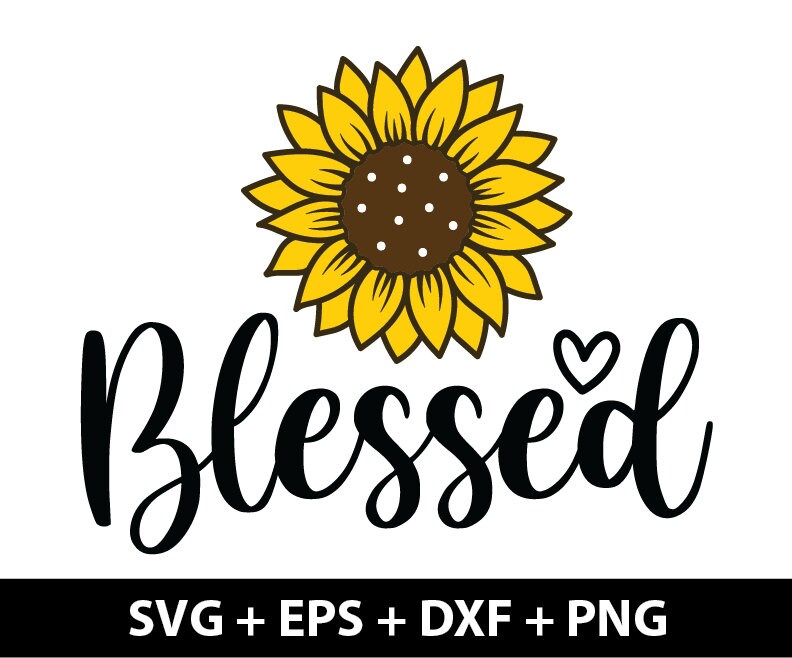 Blessed SVG Blessed Word Cut Files Blessed Clipart Blessed - Etsy