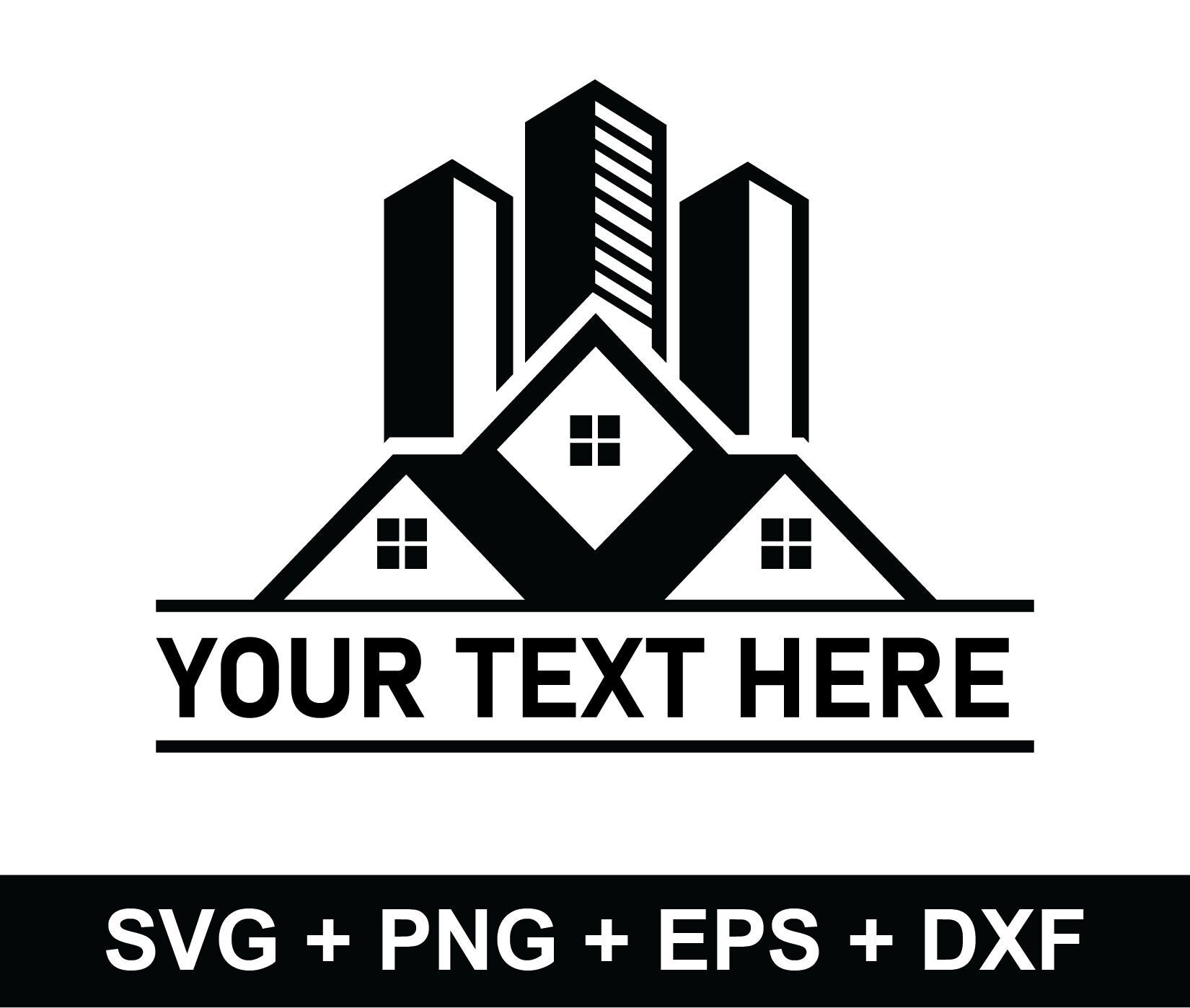 Casa SVG Casa Clipart svg Silueta de la casa Marco de techo - Etsy España