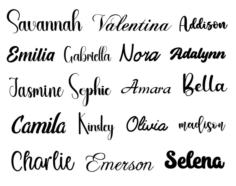 Cursive Font Cursive Alphabet Font Script Font Bundle - Etsy Canada