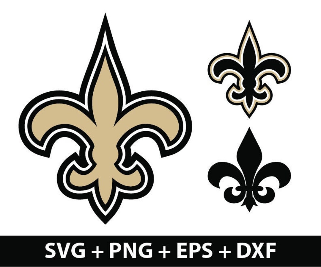 Saints Fleur Svg, Saints Fleur Symbol Svg, Saint Fleur Clipart, Fleur De Lis Svg, New Orleans ...