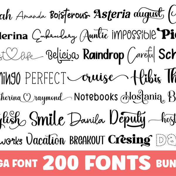 Cursive Fonts - Etsy