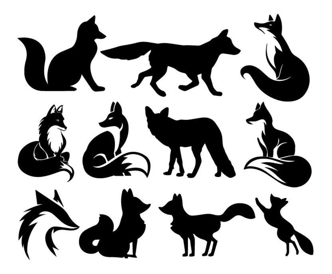 Fuchs SVG, Fuchs Clipart, Fuchs Silhouette Bundle, Fuchs Png, Fuchs ...