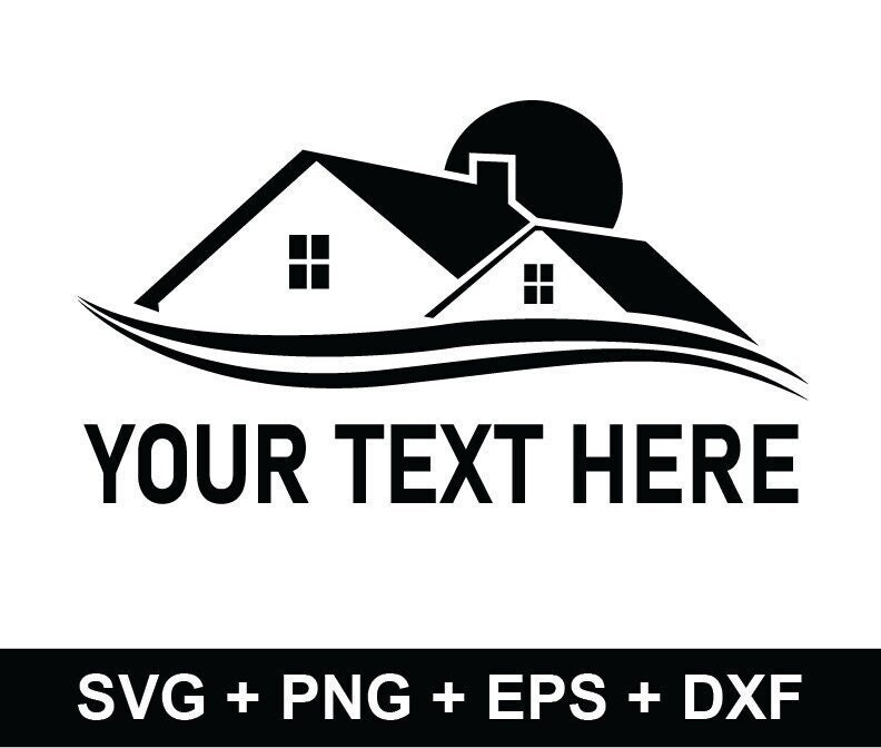 Real Estate SVG, House Roof Frame svg, House Roofing svg, House clipart ...