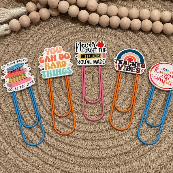 Paperclip Bookmark - Etsy