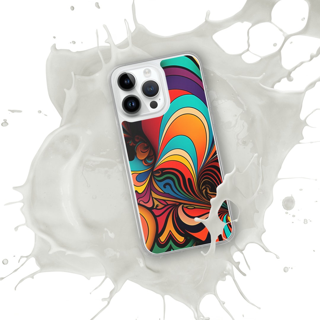 Psychedelic Abstract Art Phone Case Trippy Psychedelic Art - Etsy