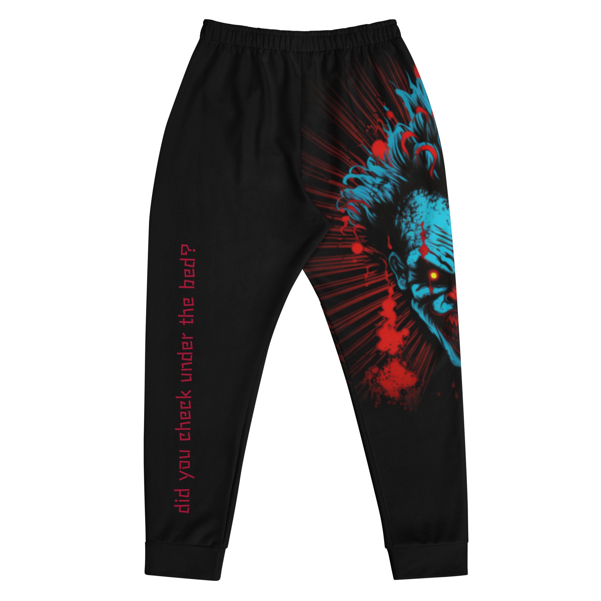 Did You Check Under the Bed Men's Joggers, Evil Clown Sweatpants, Retro ...