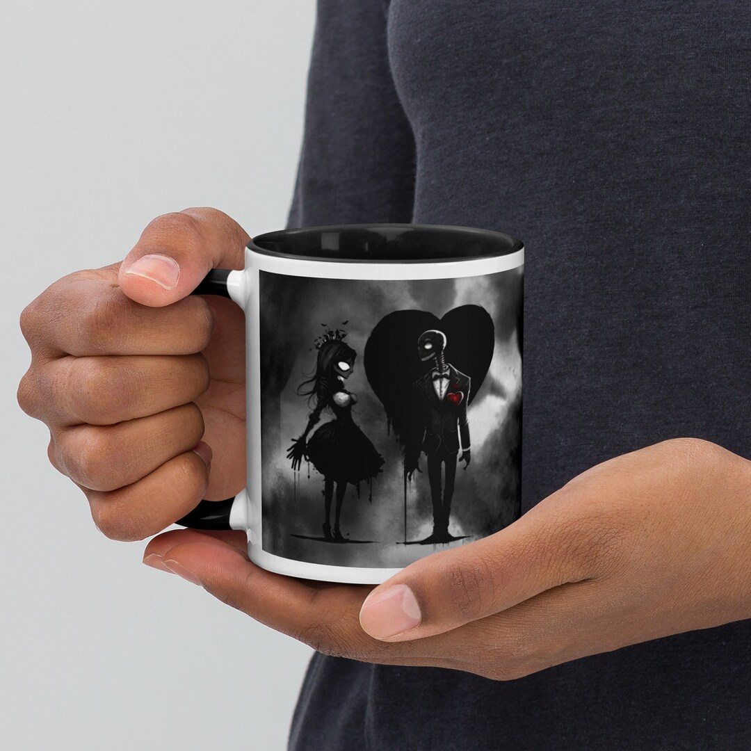 Skeleton Lovers Mug, Gothic Affection Tea Cup, Forever and Always ...