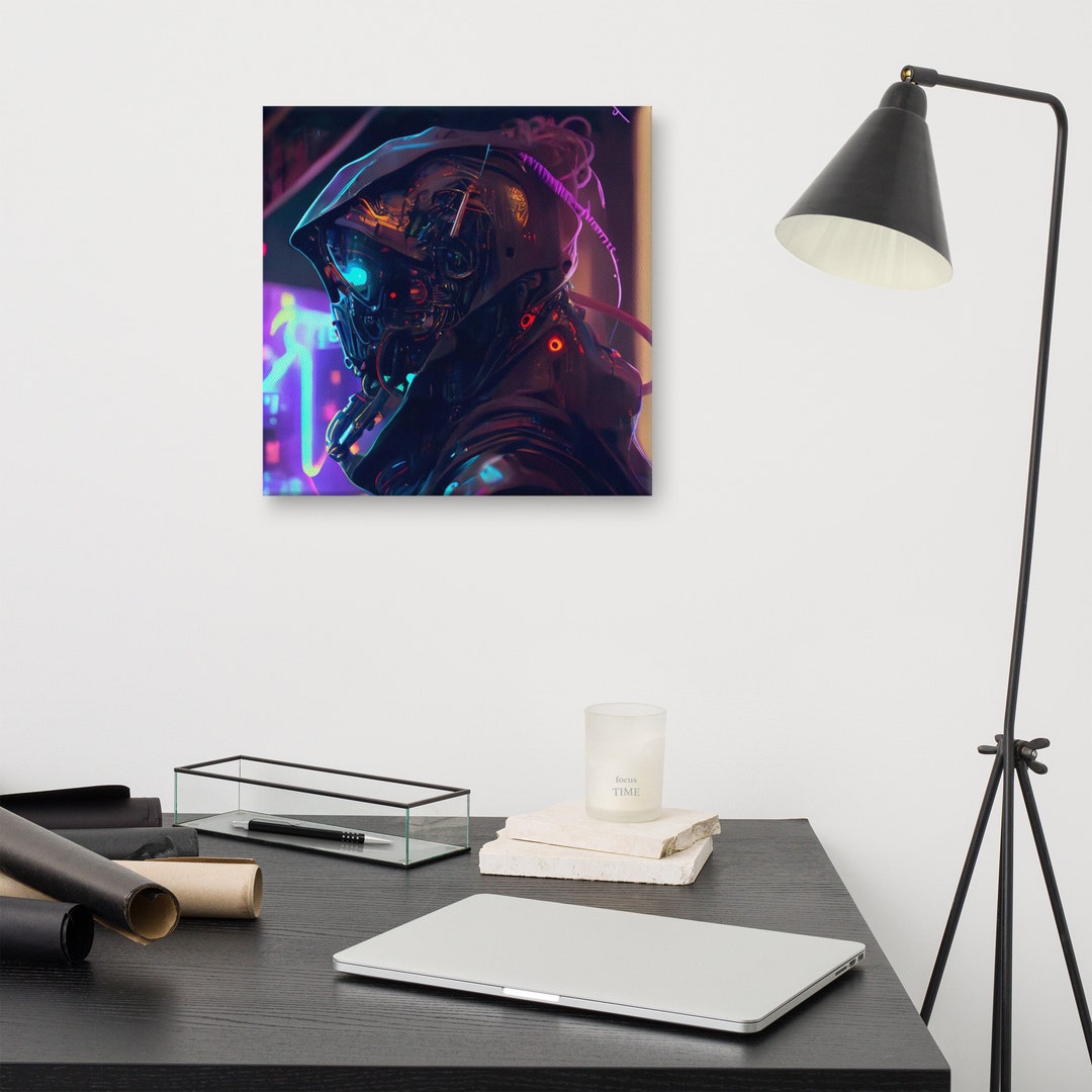 Cyberpunk Assassin Canvas, Cyberpunk Wall Art, Cyberpunk 2077, Gamer ...