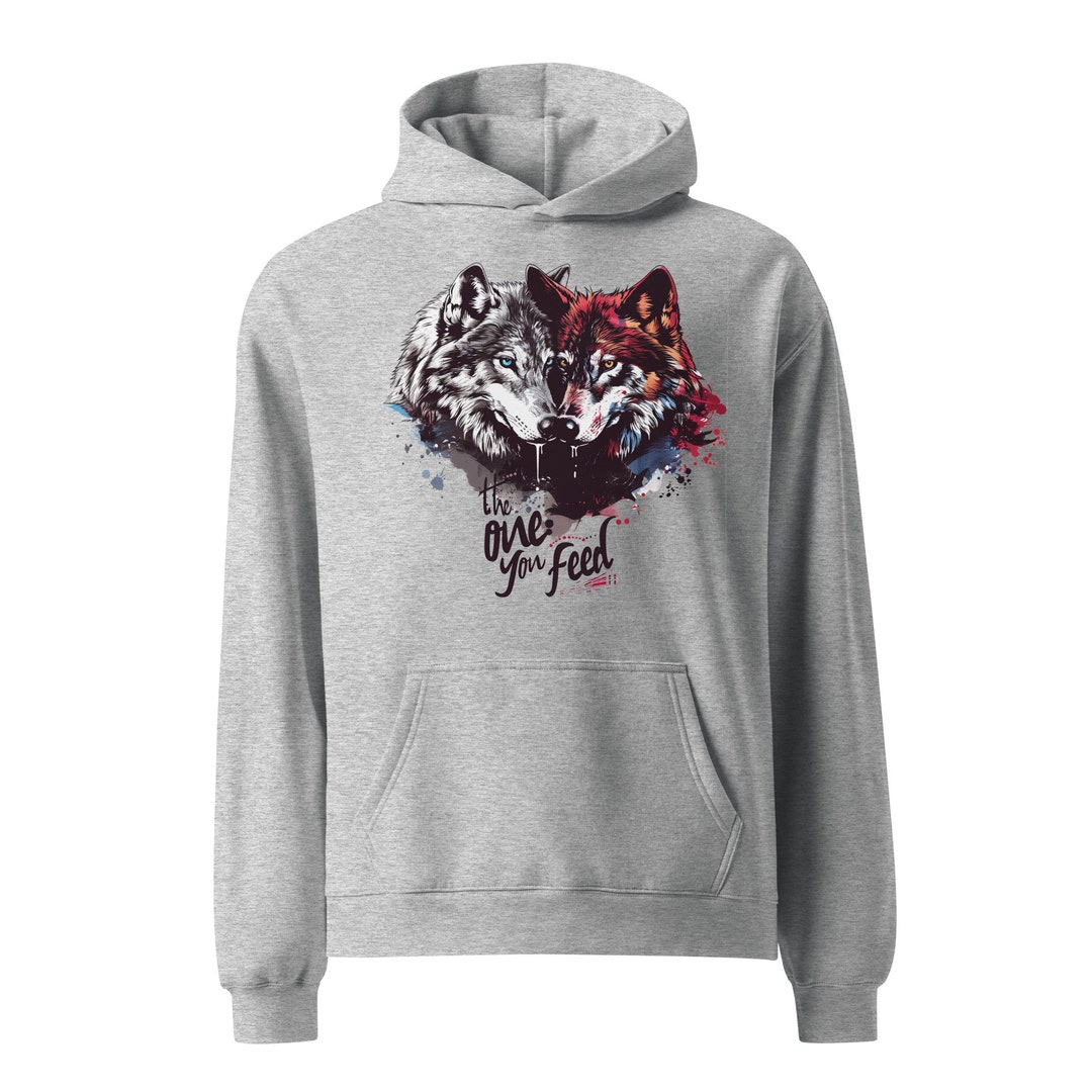 Tale of Two Wolves Hoodie - Etsy
