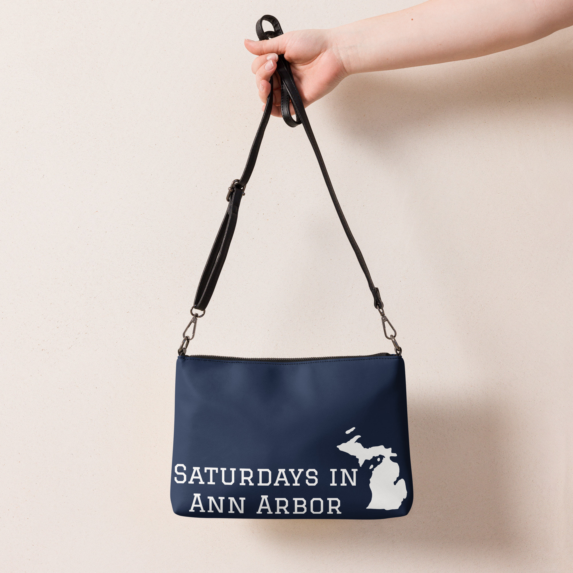 Maize and Blue Crossbody Bag, Michigan Change Purse, up North Womens ...