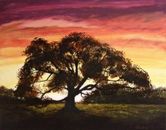 Acacia Tree Acrylic Paintings