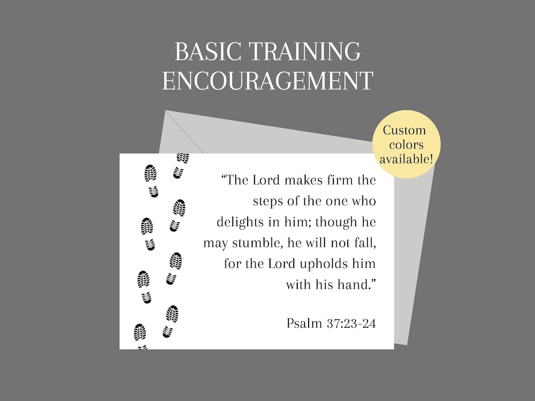 Military Basic Training Encouragement Cards - Army, Navy, Air Force ...