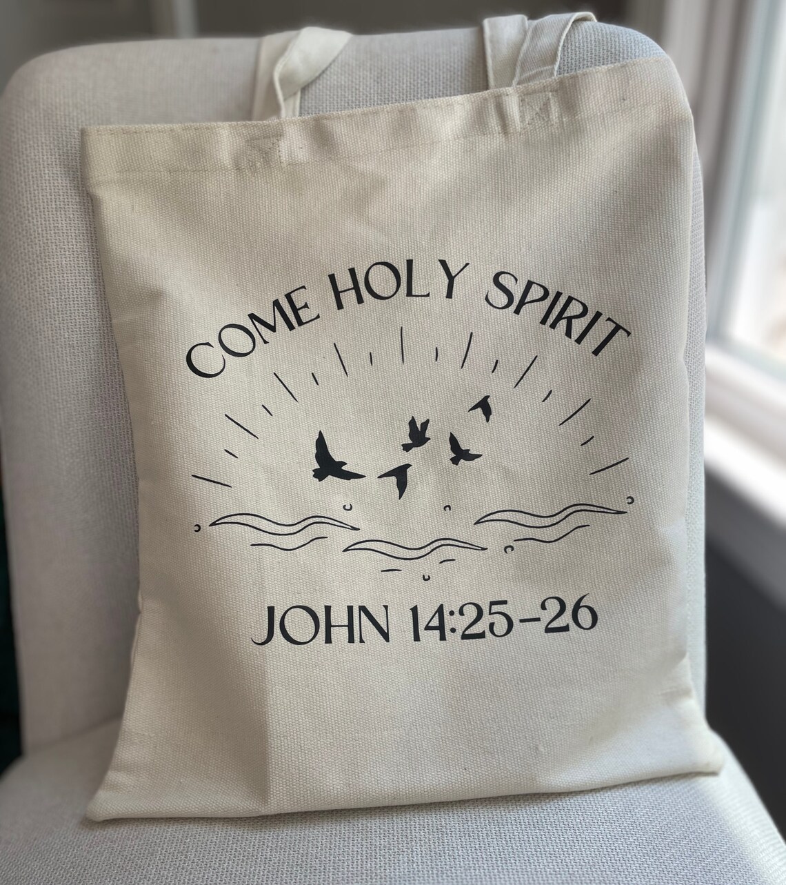 Come Holy Spirit Tote Bag – Catholic Bible Study/adoration Bag - Etsy