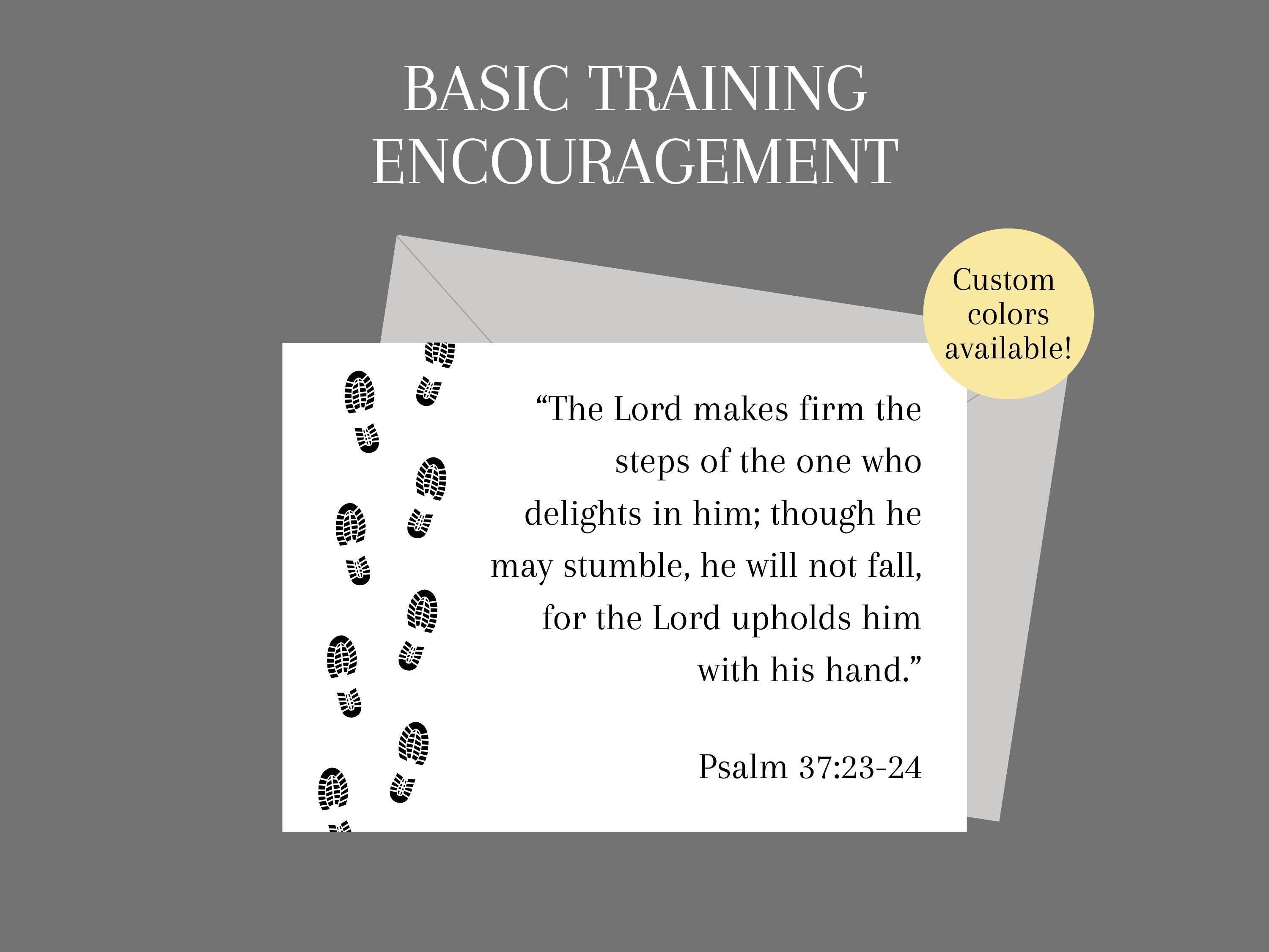 Military Basic Training Encouragement Cards Army, Navy, Air Force ...