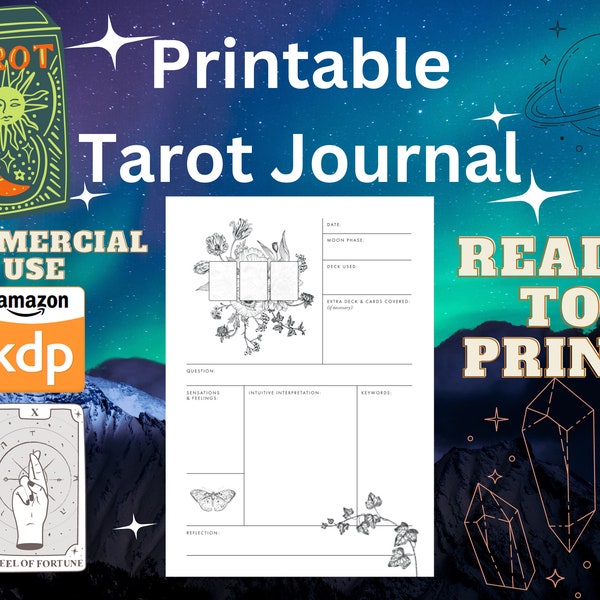 Tarot Journal Printable - Etsy